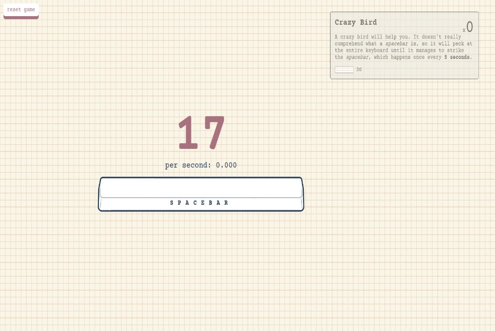 Spacebar Clicker - Play Online